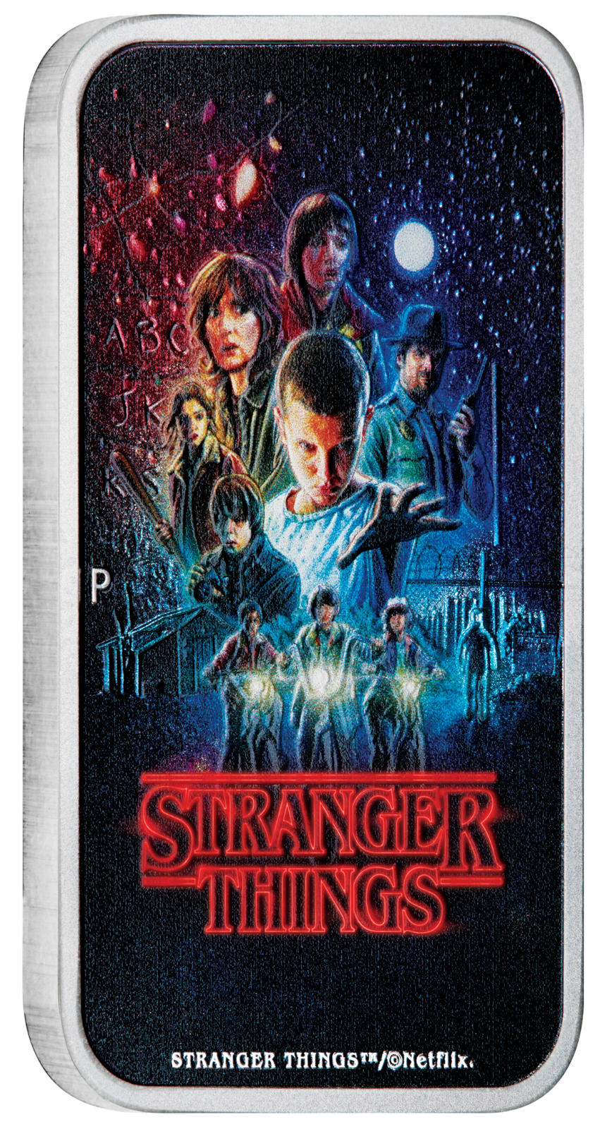 2026 STRANGER THINGS-SEASON 1 Rectangular 1oz $1 Colored Silver Coin N ...