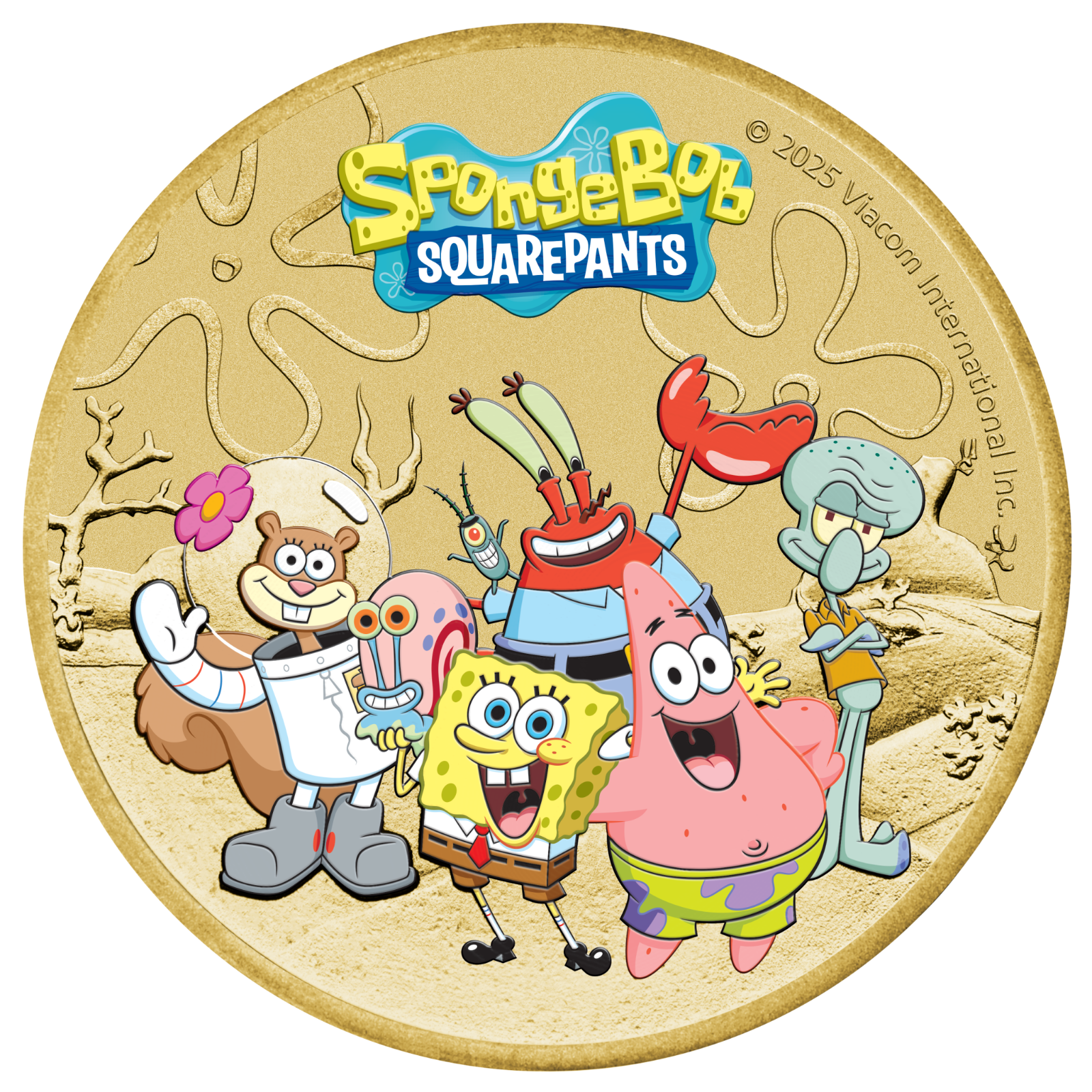 2025 PERTH MINT’S SpongeBob & Friends SQUAREPANTS $1 COIN 7.5k mintage ...